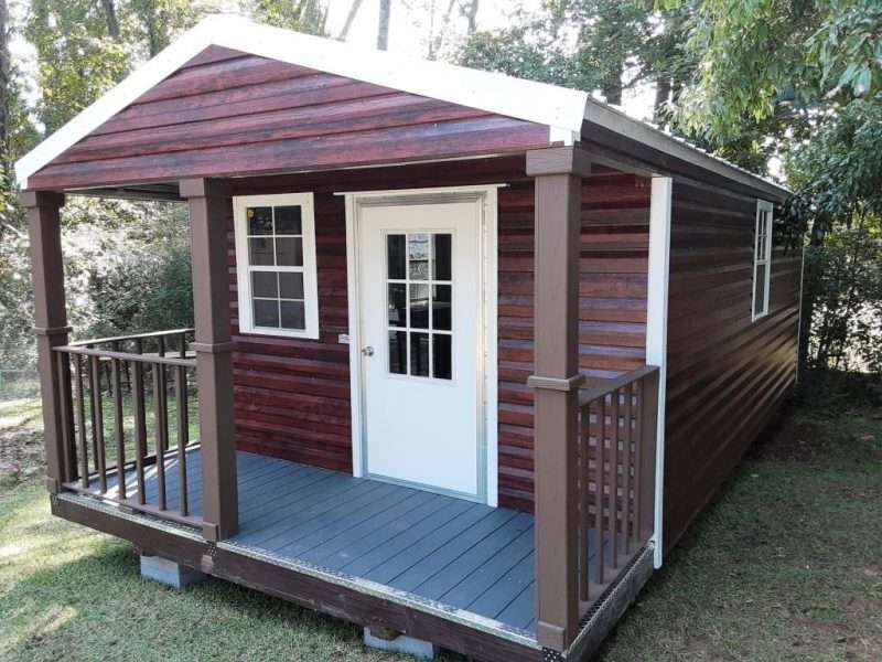 Portable Cabins with Porch - Portable Buildings GA l The Shed Mall